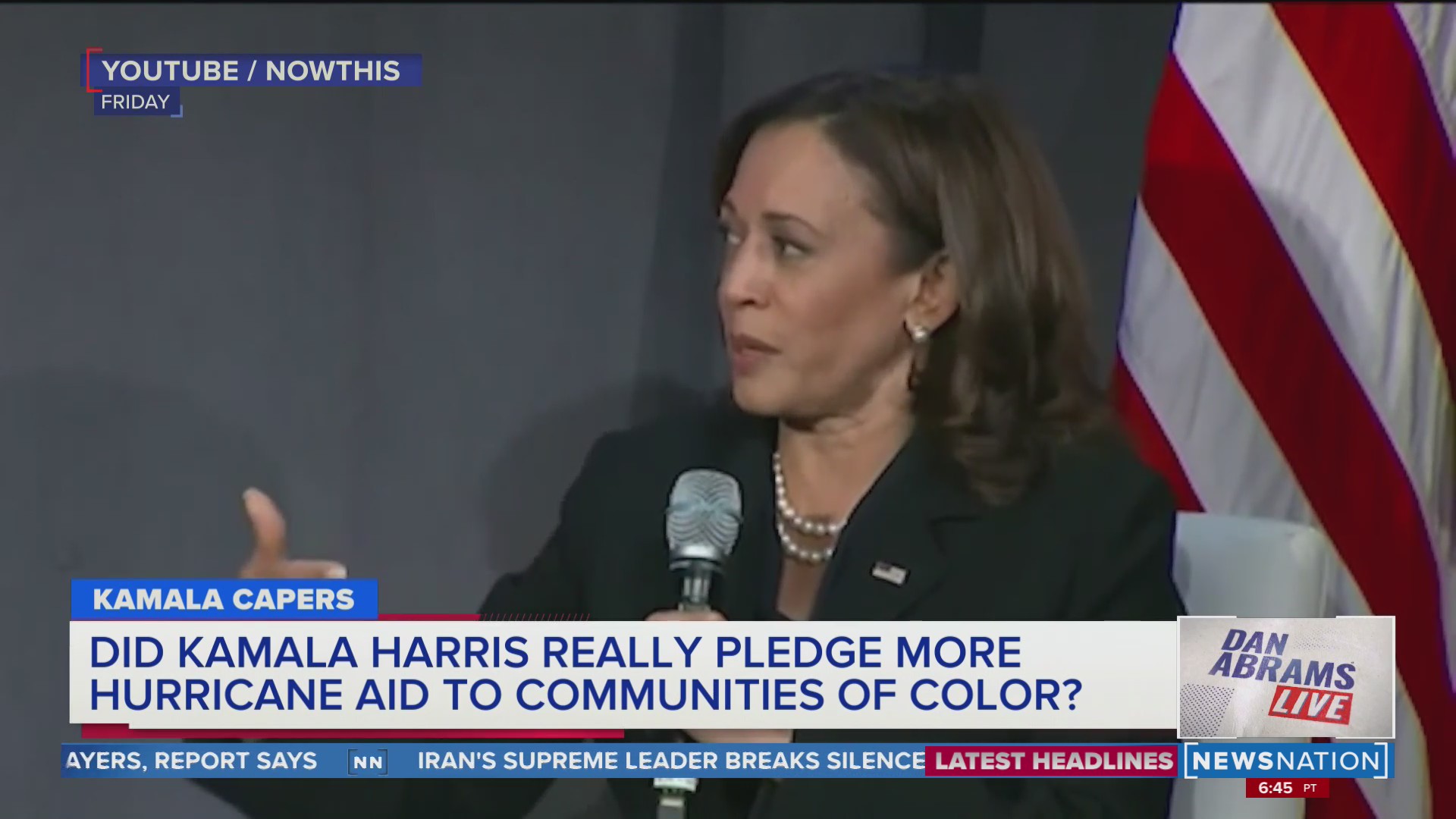 Abrams: VP Harris refuses to clarify comments on `equity` and hurricane ...