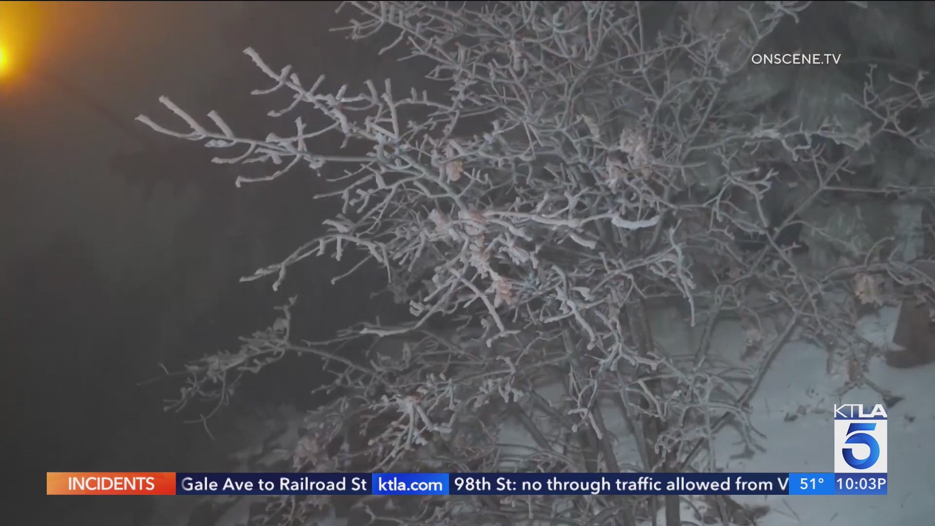 Officials warn of dangerous driving conditions as snow falls along ...