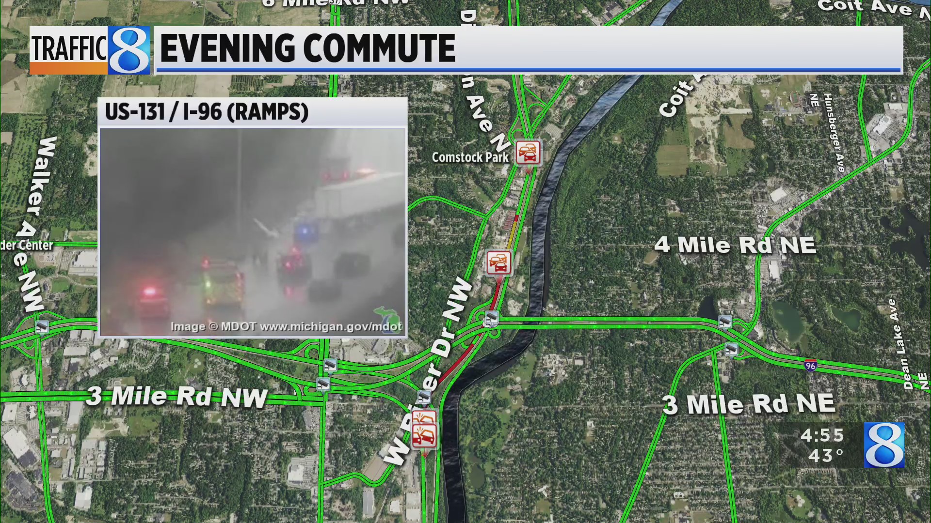 MDOT: Crash on US-131 closes some southbound lanes – WOODTV.com