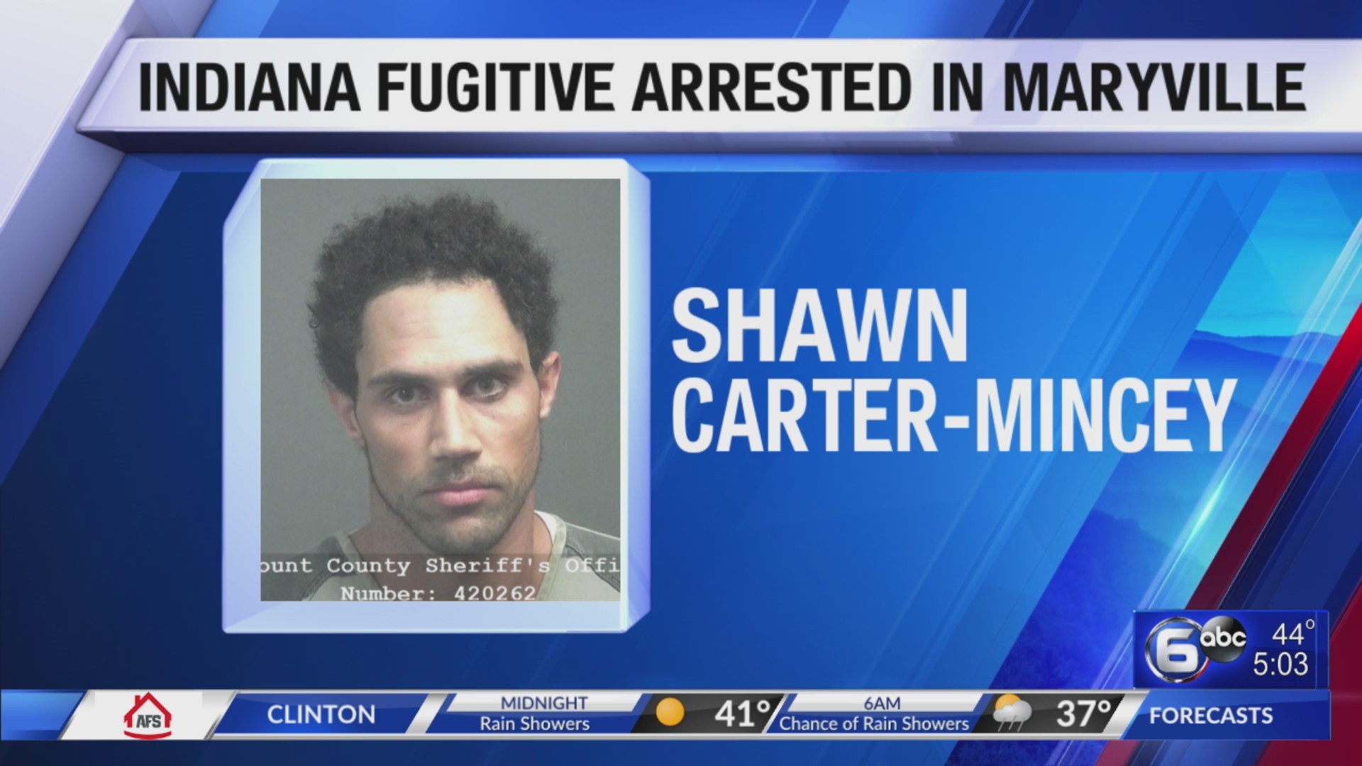Indiana fugitive arrested in Maryville – WATE 6 On Your Side