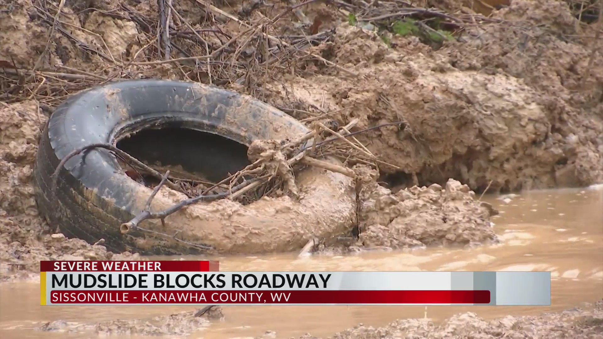 Route 21 back open after mudslide in Charleston, West Virginia – WOWK ...