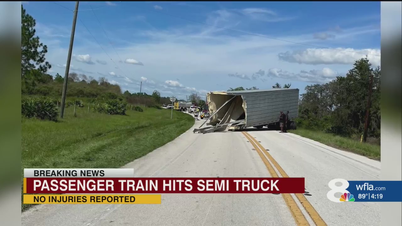Passenger train hits semi truck – WFLA
