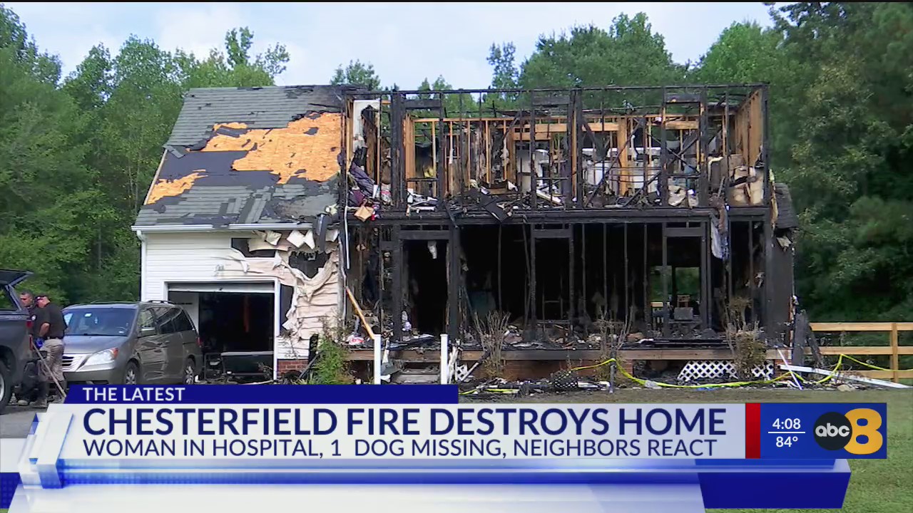 Chesterfield fire destroys home – WRIC ABC 8News