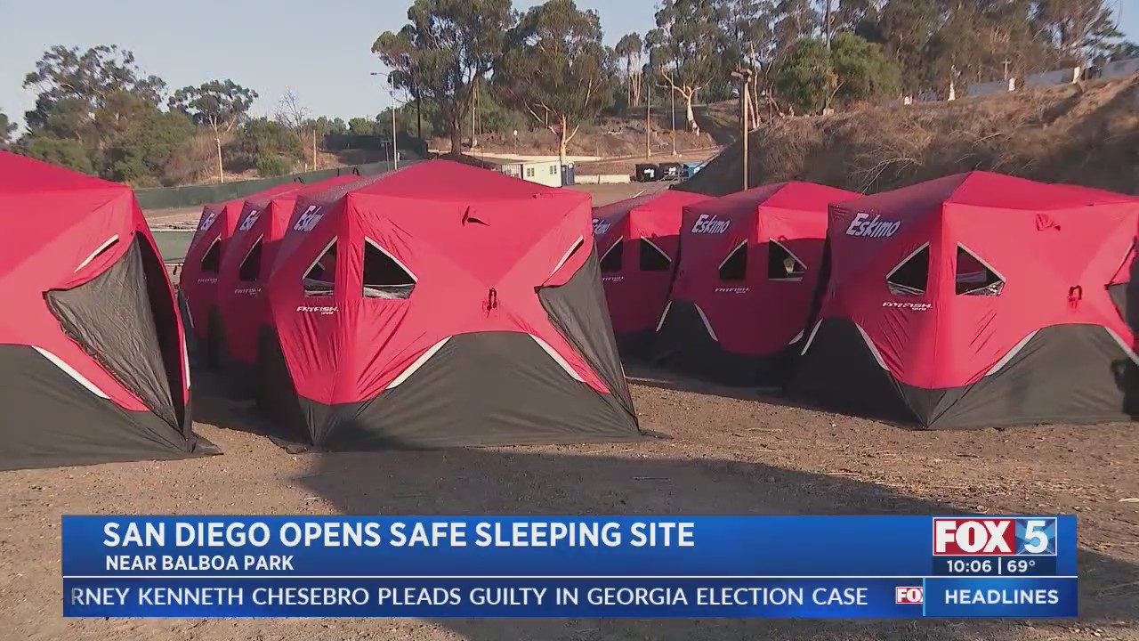 San Diego Opens Safe Sleeping Site – FOX 5 San Diego & KUSI News