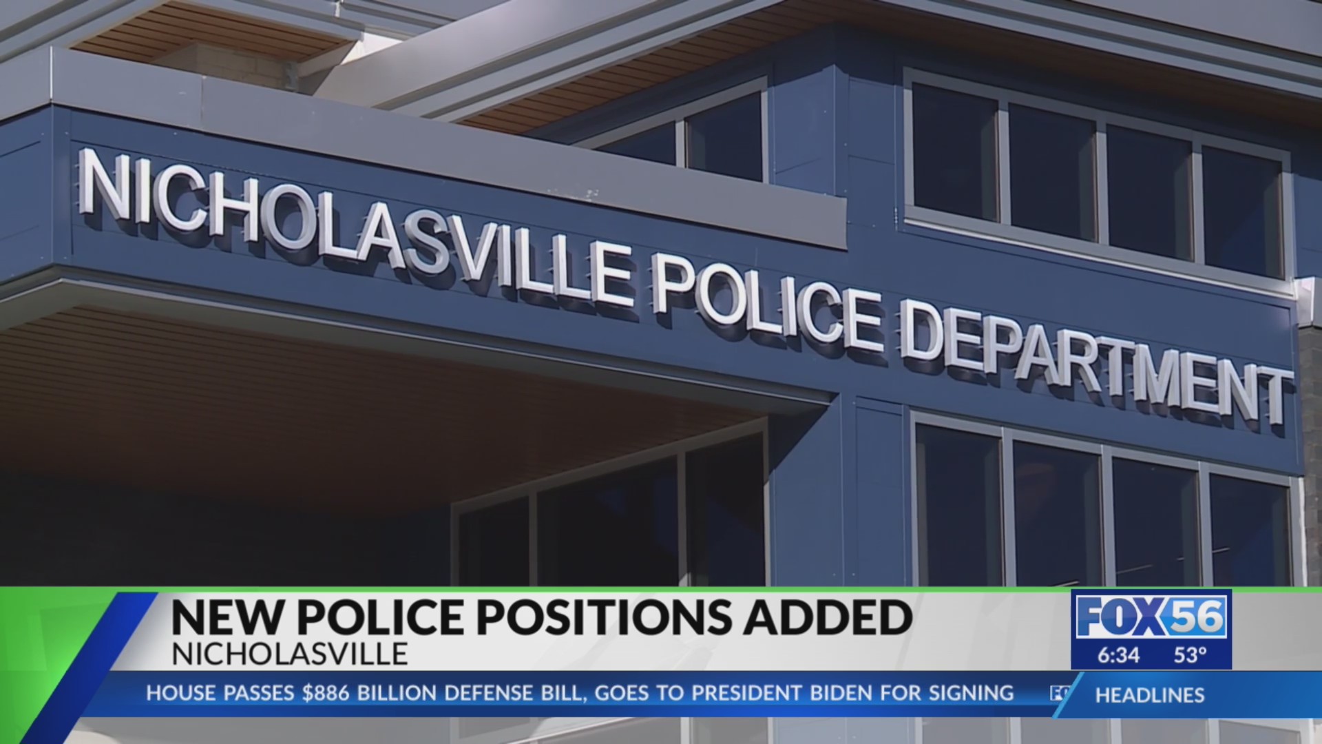 Nicholasville Police Department opens new positions – FOX 56 News