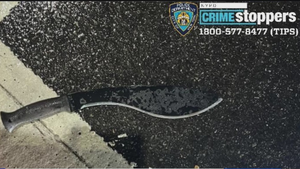 Police attacked by man with machete near Times Square on New Year’s Eve ...