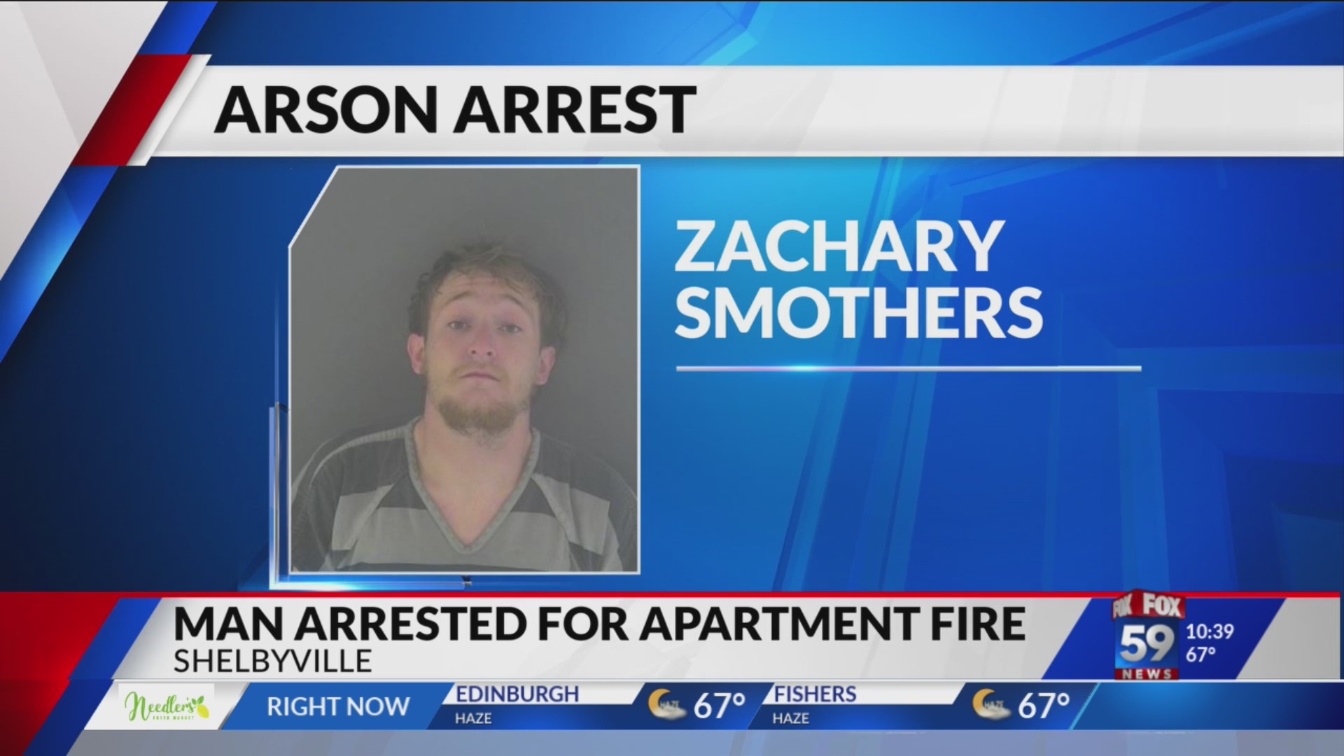 Shelbyville man arrested for arson after apartment fire – Fox 59