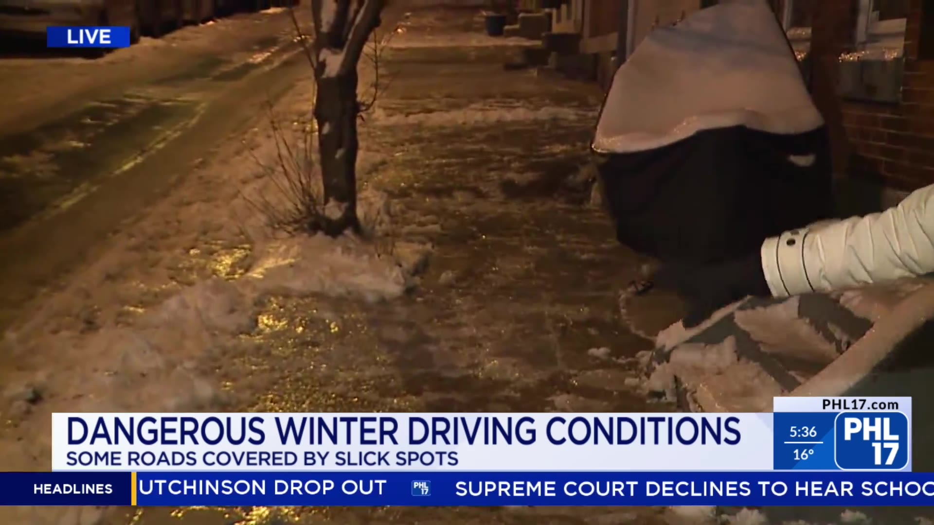 Winter storm leaves frigid temperatures and icy conditions in ...