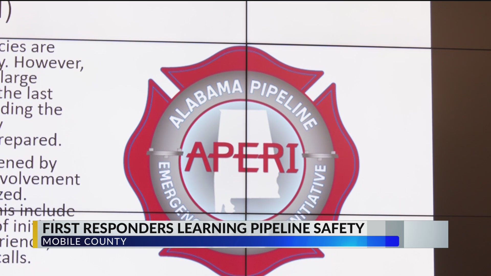 Firefighters learning about pipeline safety at Mobile County EMA – WKRG ...
