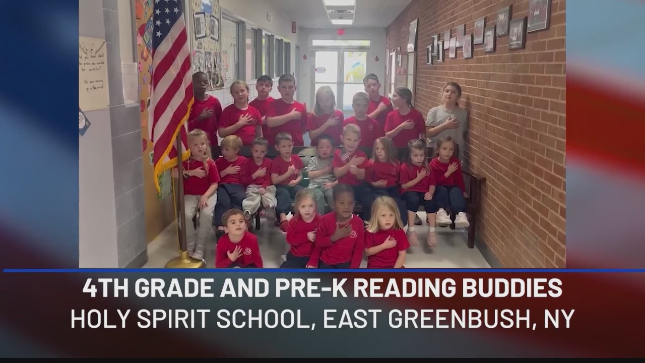 The 4th grade and pre-school reading buddies at Holy Spirit High School ...