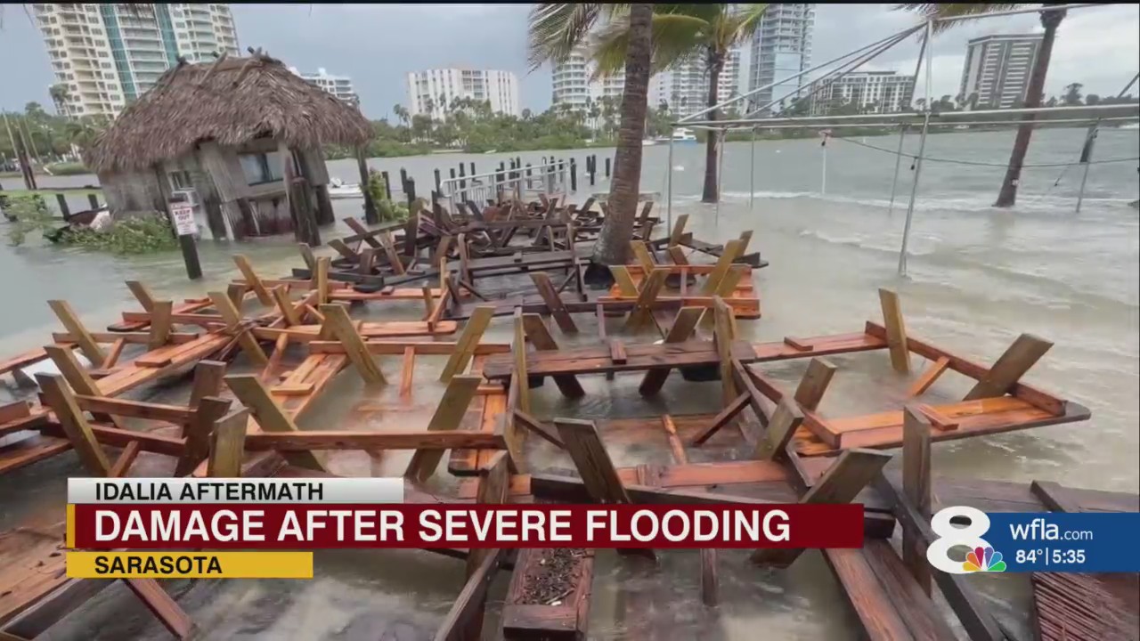 Hurricane Idalia rocks boats out of Sarasota Bay, leaves businesses ...