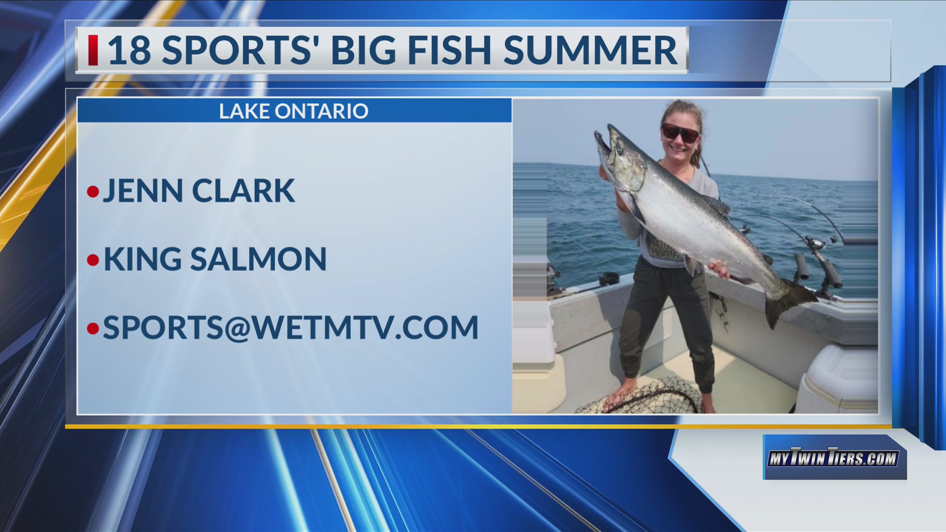 Big Fish Summer – Jenn Clark’s king salmon – WETM – MyTwinTiers.com