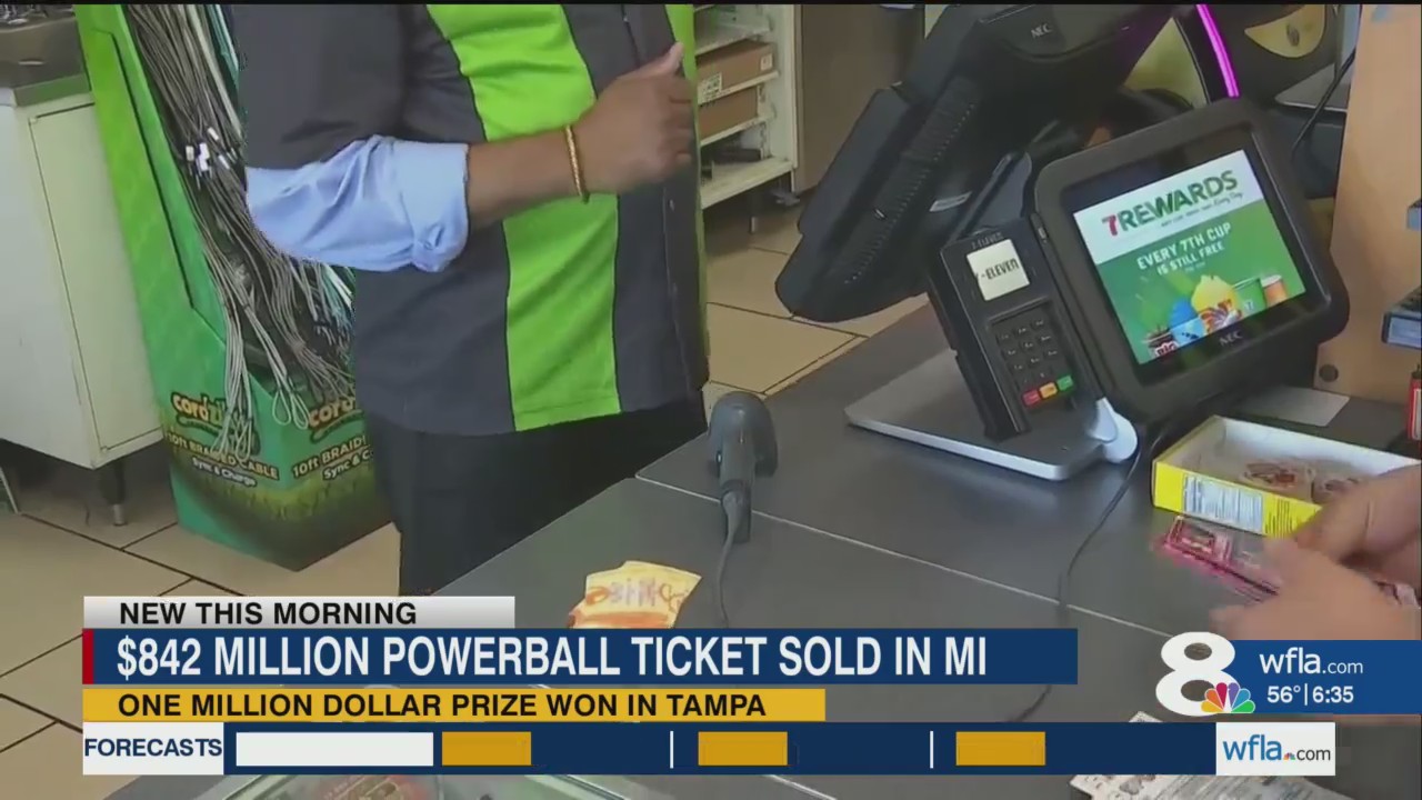 $842.4 million jackpot won; 2 million-dollar tickets sold in Florida ...