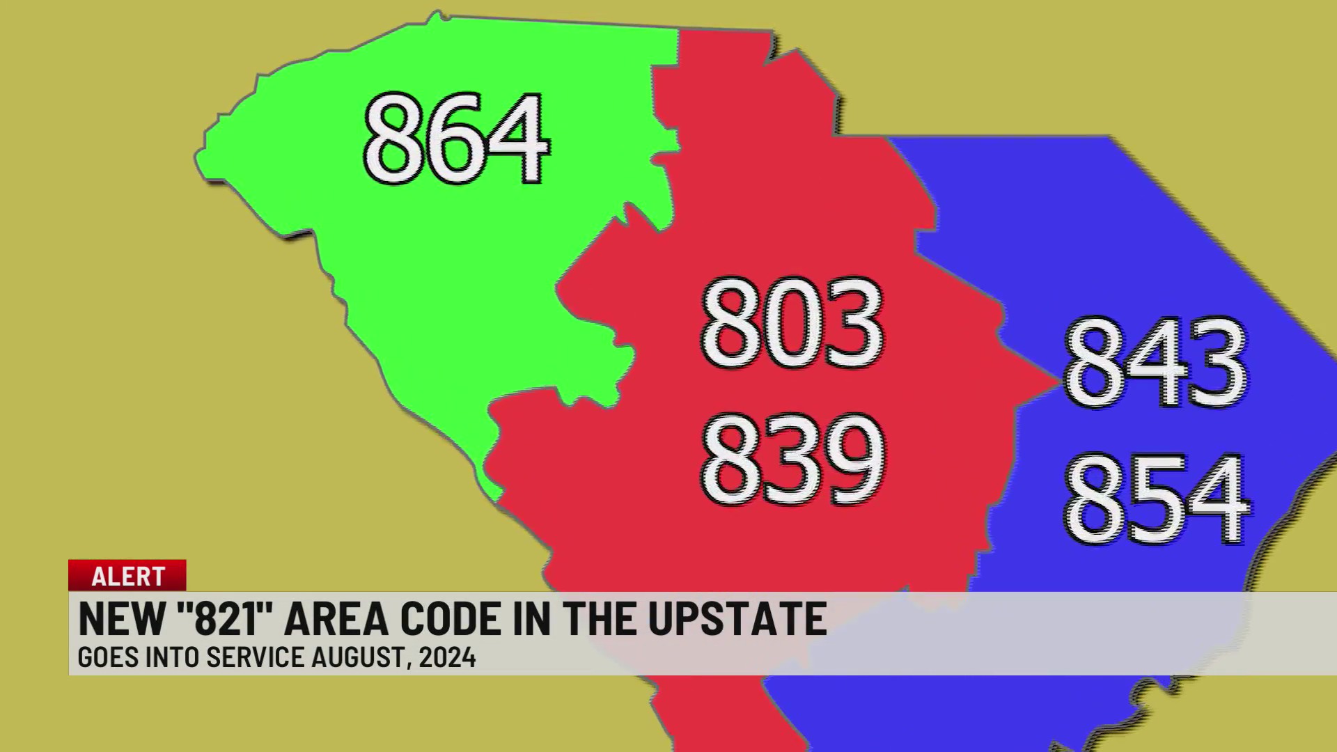 821 area code coming to the Upstate in 2024 – WSPA 7NEWS