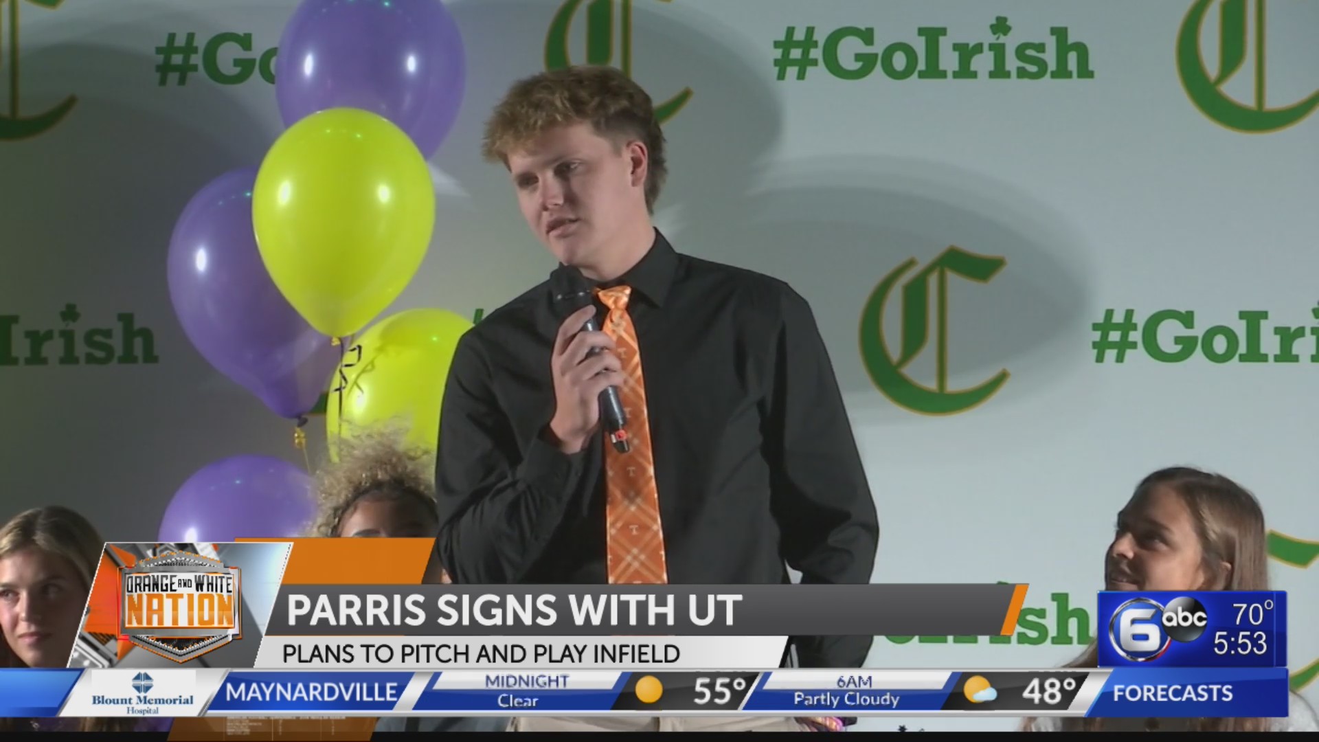 Daniel Parris signs to play baseball at the University of Tennessee ...