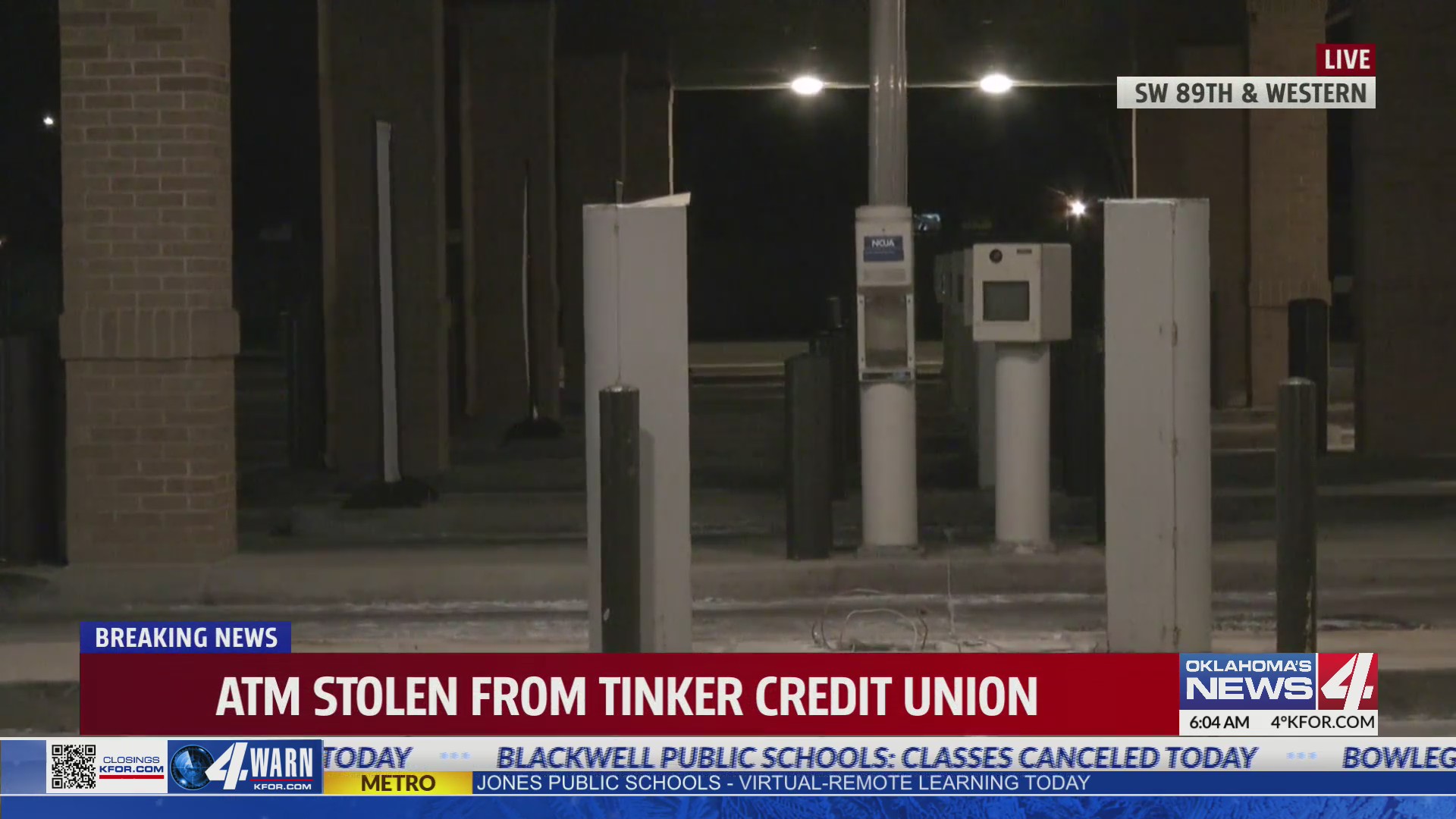 Oklahoma City Police investigating stolen ATM – KFOR.com Oklahoma City