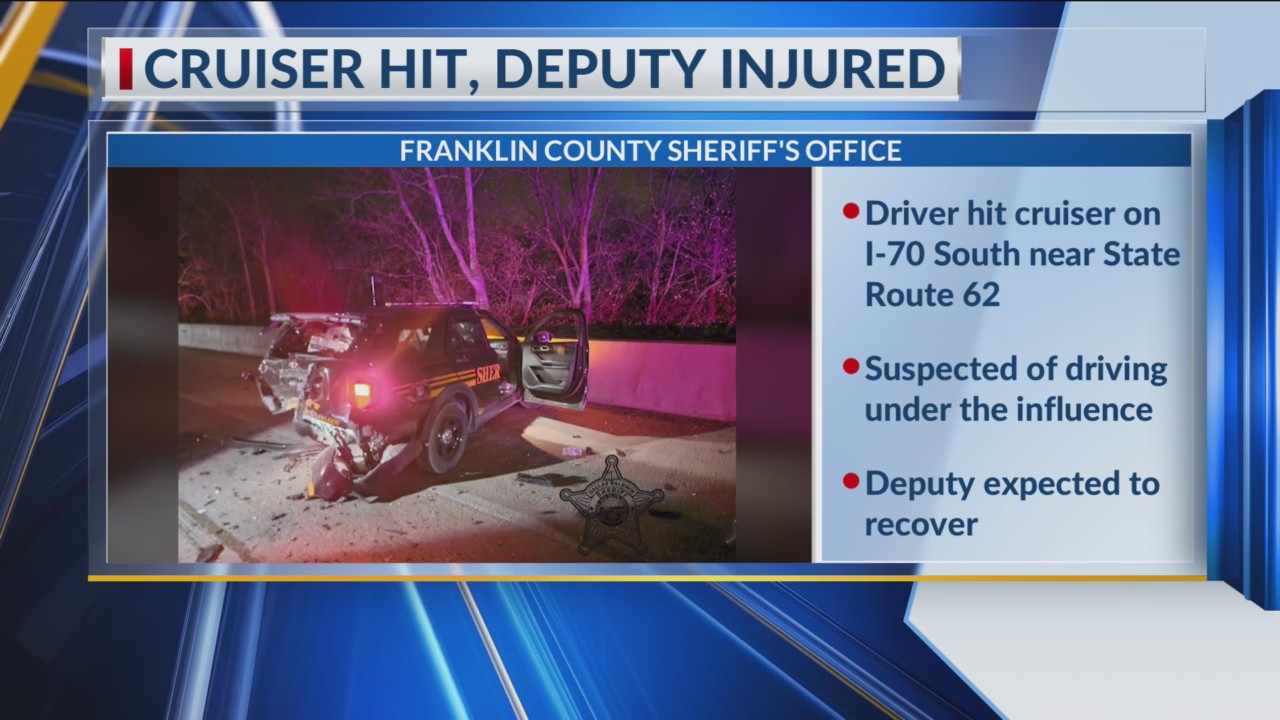 Franklin County sheriff’s cruiser hit by impaired driver – NBC4 WCMH-TV