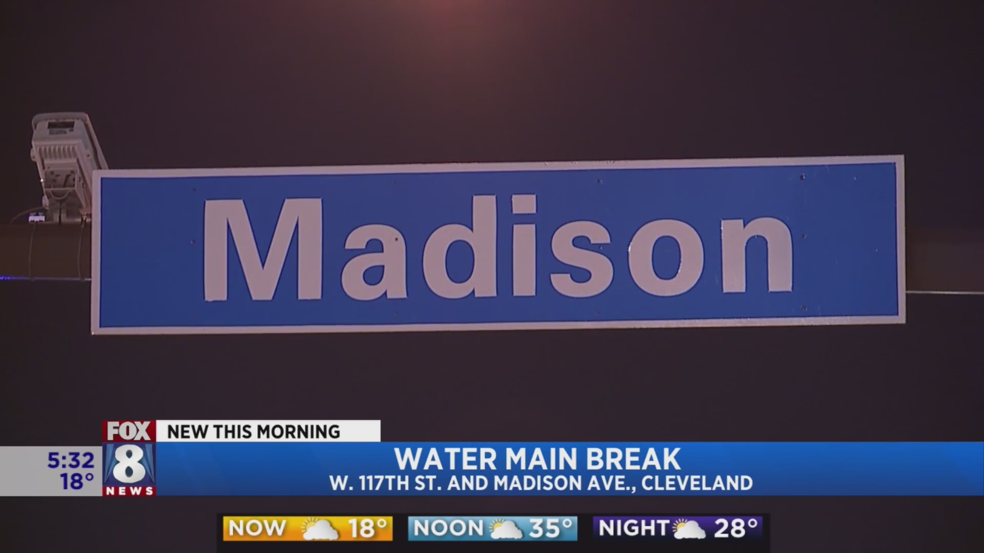 Water main break closes road at Lakewood, Cleveland border – Fox 8 ...