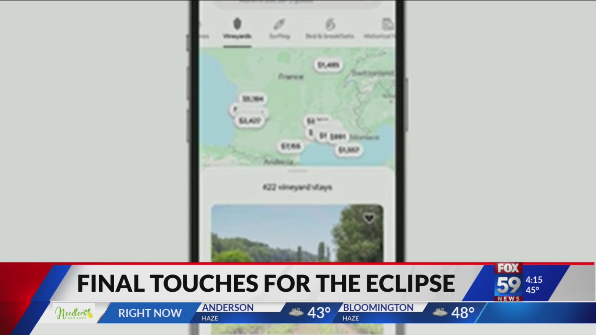 Final touches being put up in Indy for the Total Solar Eclipse – Fox 59