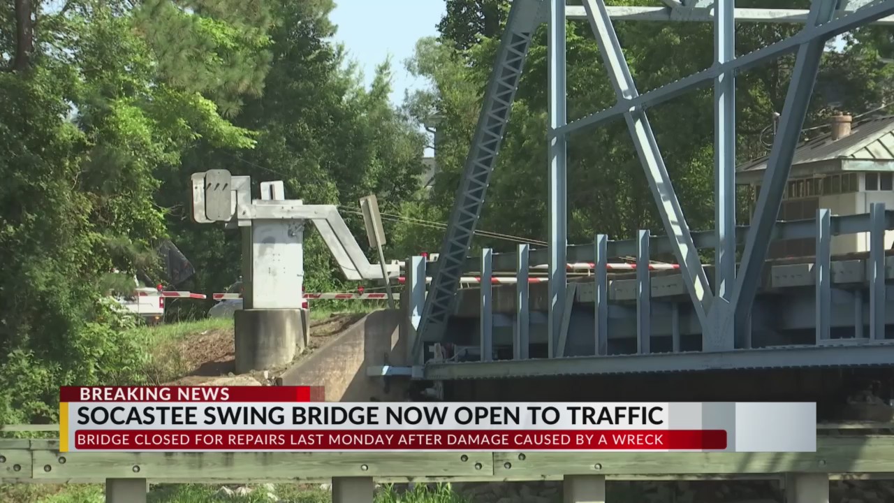 Swing bridge reopens to traffic after deadly crash – WBTW