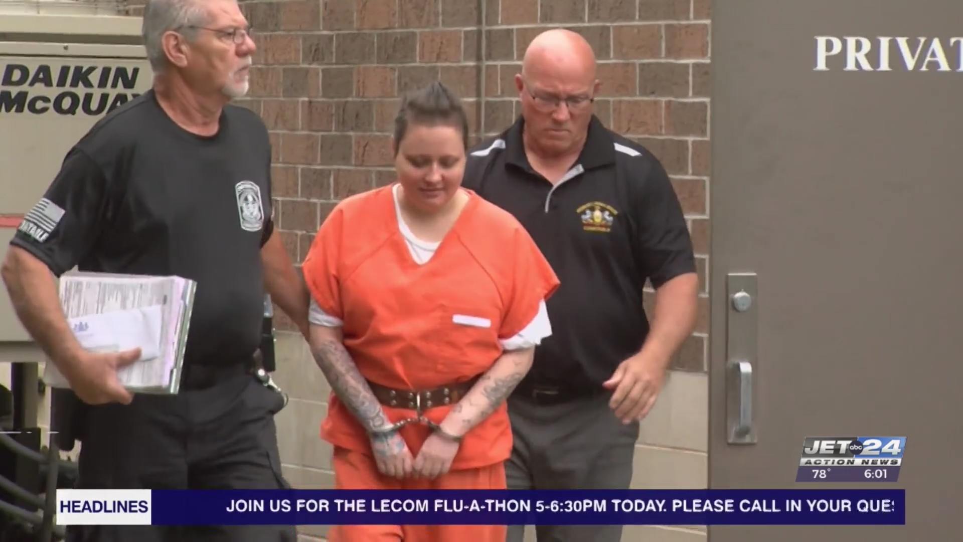 Woman accused in burn pit murder appears in court – WJET/WFXP/YourErie.com