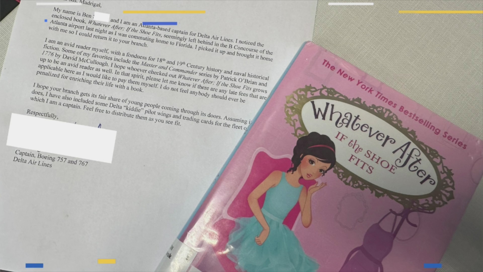Pilot Returns Book Lost In Atlanta Airport To Kansas Library Fox 4