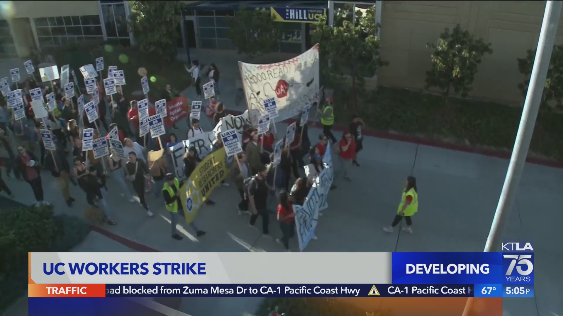 UC workers strike – KTLA