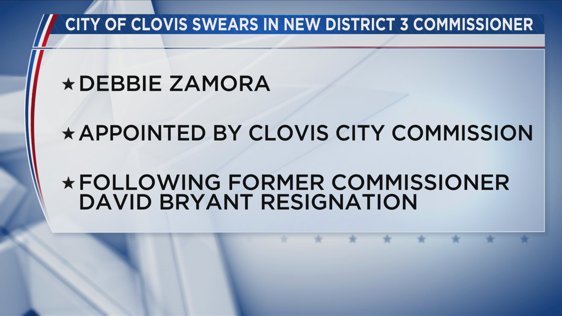 City of Clovis swears in newly appointed District 3 Commissioner Debbie ...