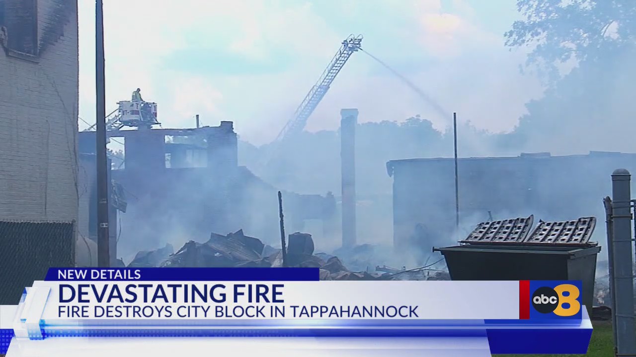 Tappahannock residents troubled by fire that gutted a city block – WRIC ...