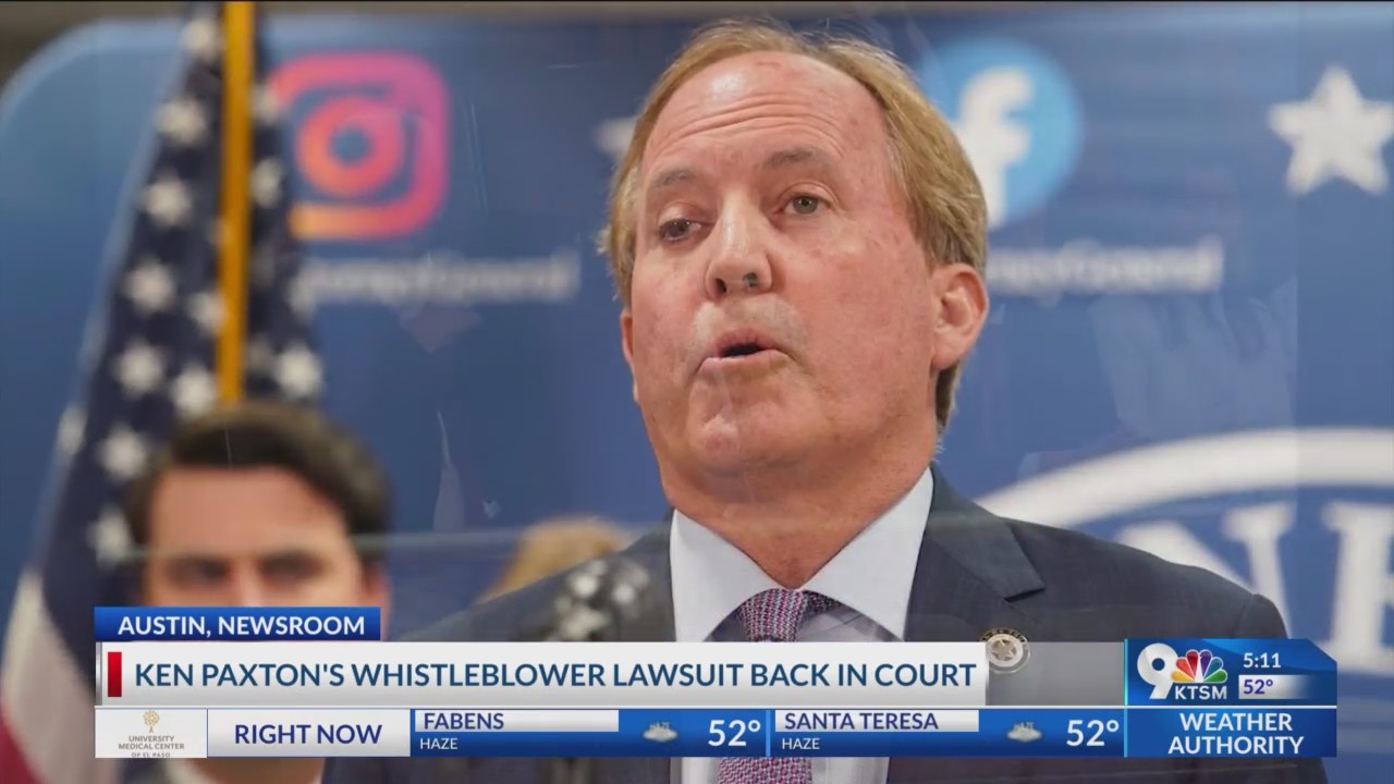 Ken Paxton Whistleblower Lawsuit Back In Court Ktsm 9 News