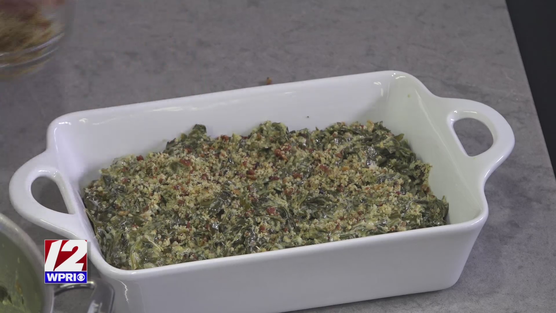 In the Kitchen: Creamed Collard Greens with Bacon Crumbs – WPRI.com