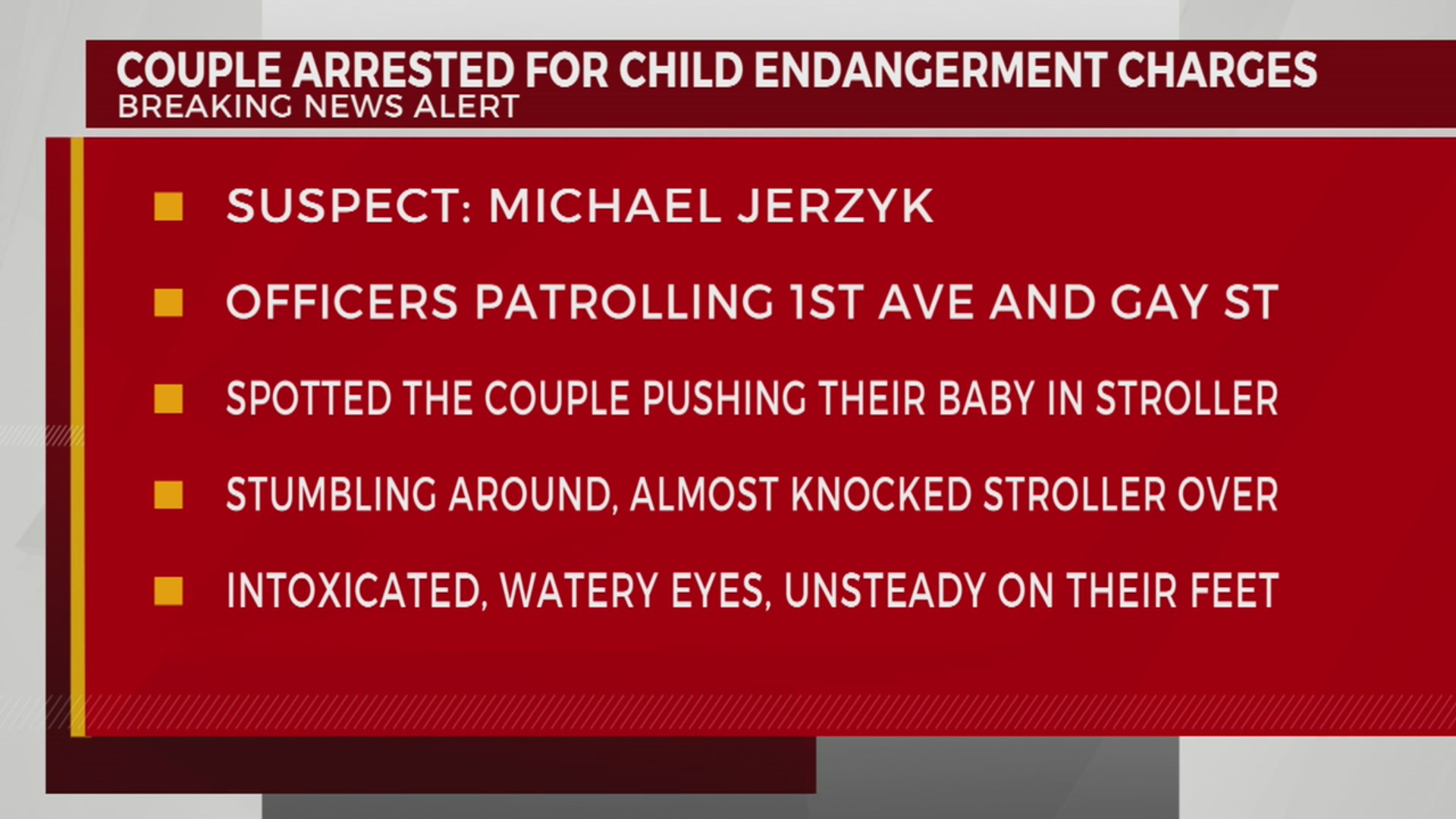 Couple charged with child endangerment – WKRN News 2
