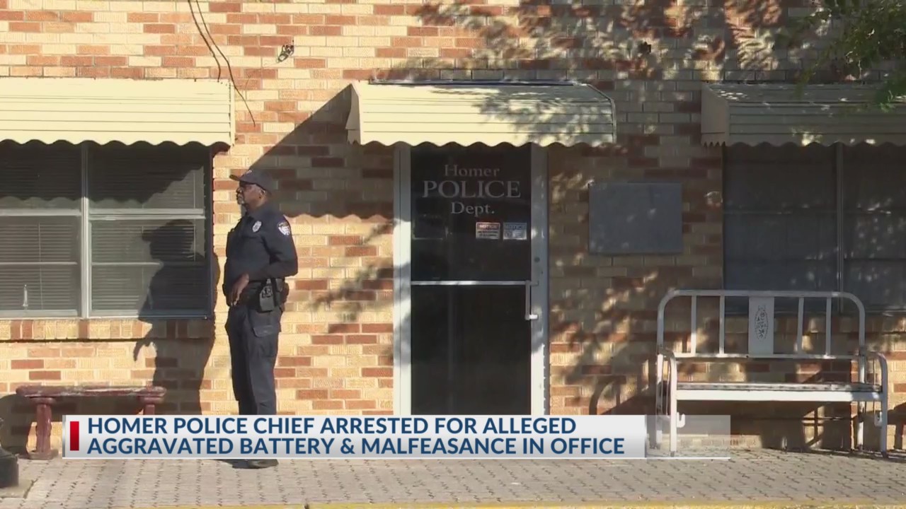 Homer police chief arrested for alleged aggravated battery, malfeasance ...