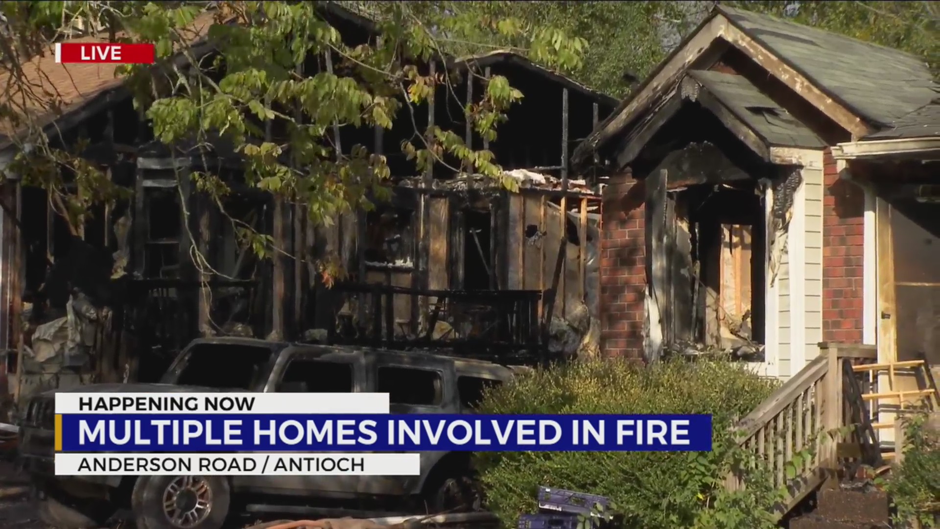 Multiple homes damaged in Antioch fire – WKRN News 2
