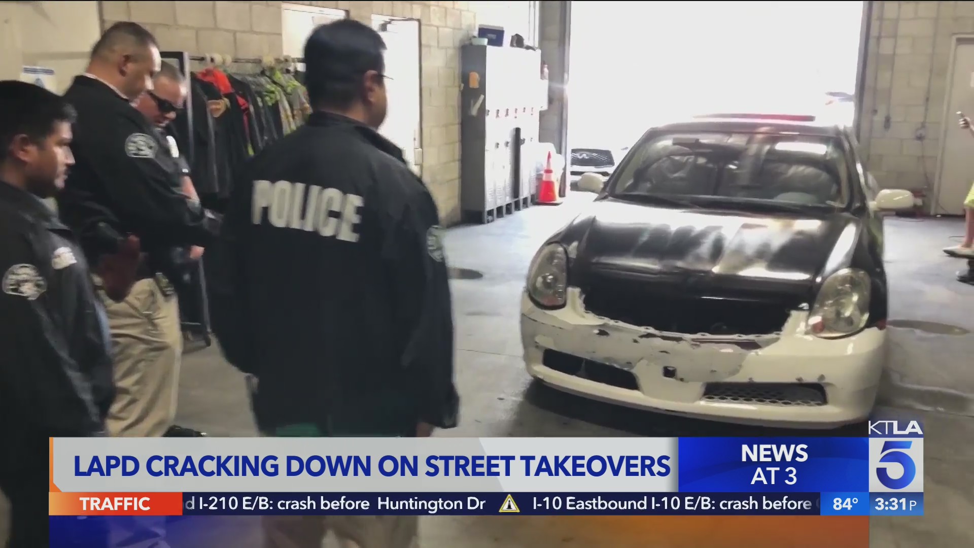Los Angeles Police show off vehicles seized during street takeover ...