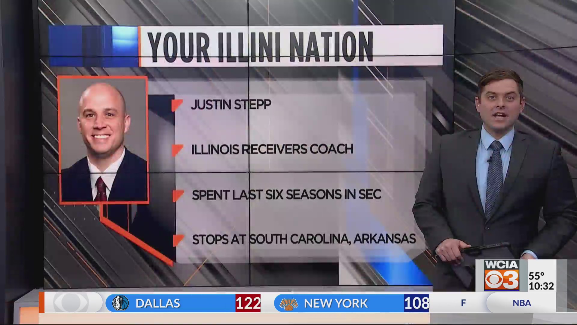 Justin Stepp named Illinois receivers coach – WCIA.com