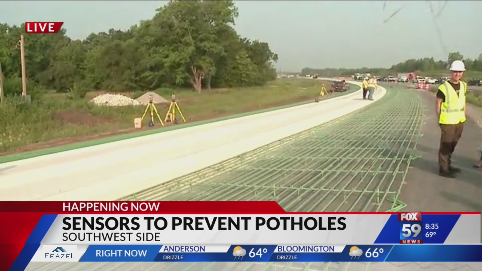 INDOT install sensors to detect potholes – Fox 59