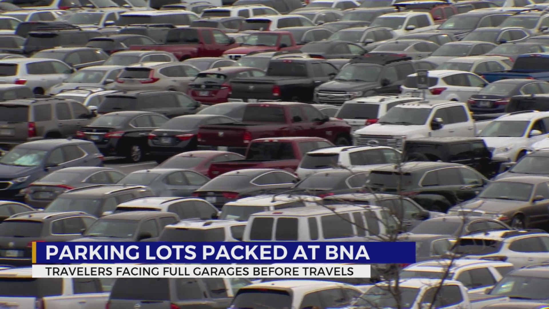 Parking lots packed at BNA – WKRN News 2