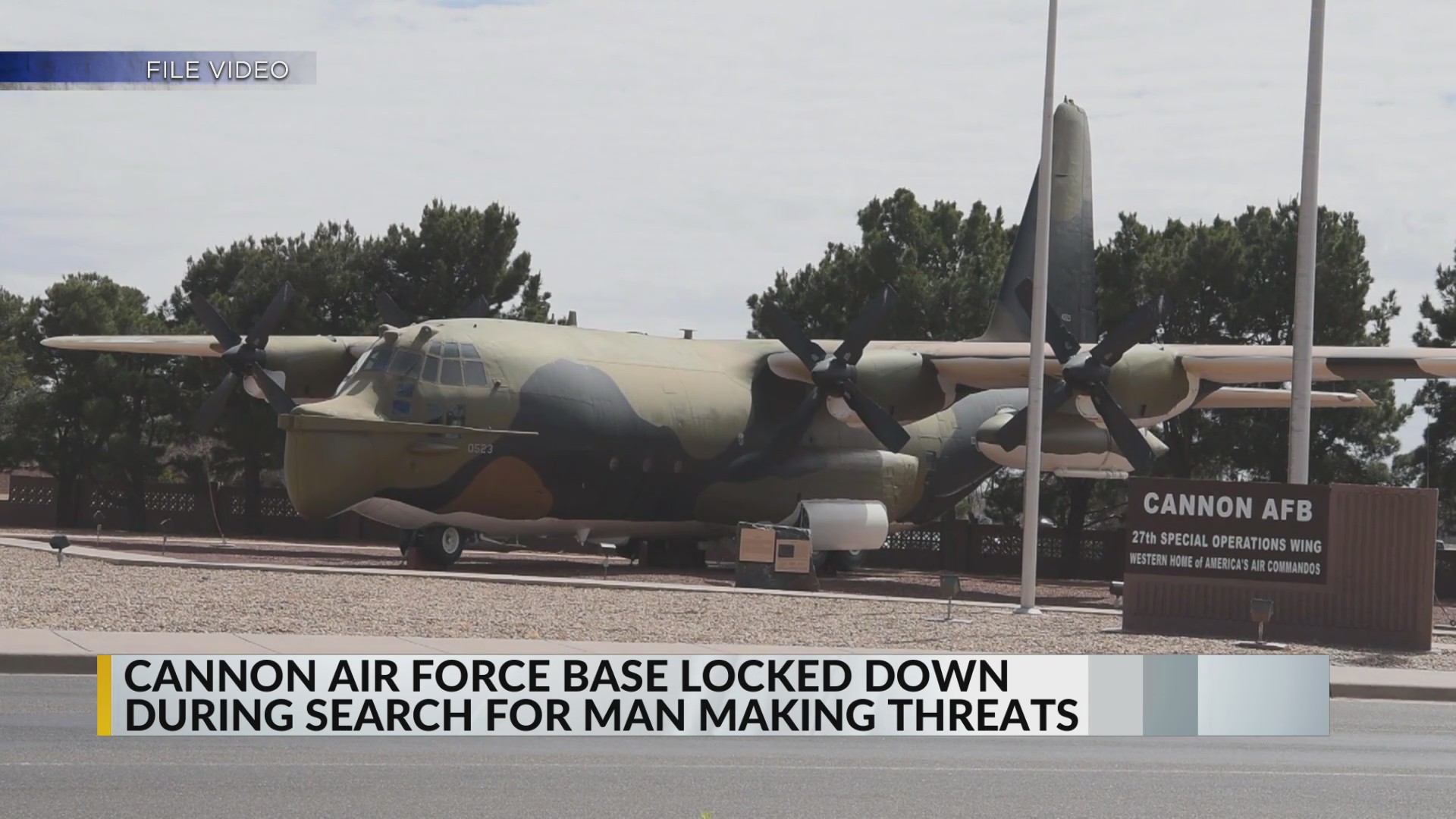 Cannon Air Force Base ‘all clear’ after a man allegedly entered the ...