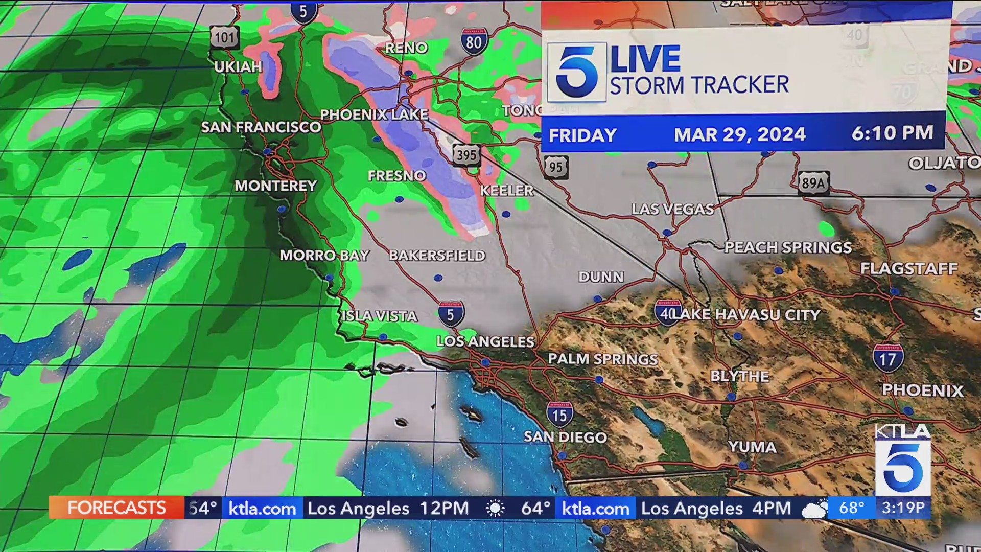 Southern California expecting rainy, wet weather over Easter Weekend – KTLA