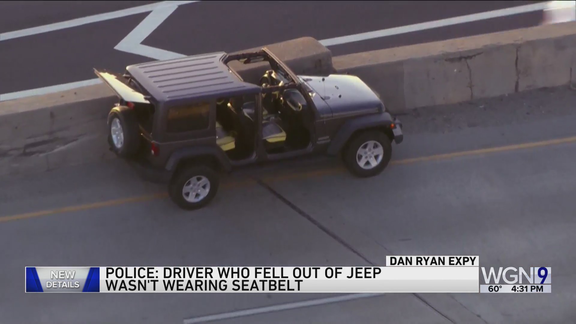 Woman killed after falling out of Jeep onto Dan Ryan was not wearing ...