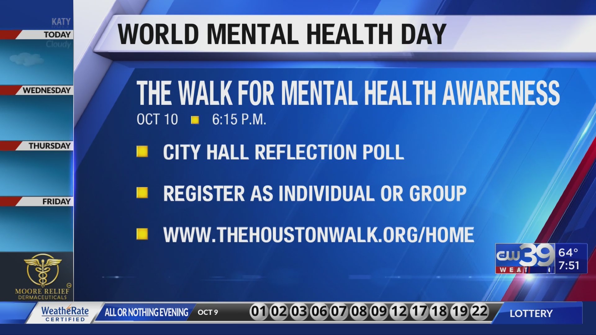 Walk for Mental Health Awareness to be held Tuesday on World Mental ...