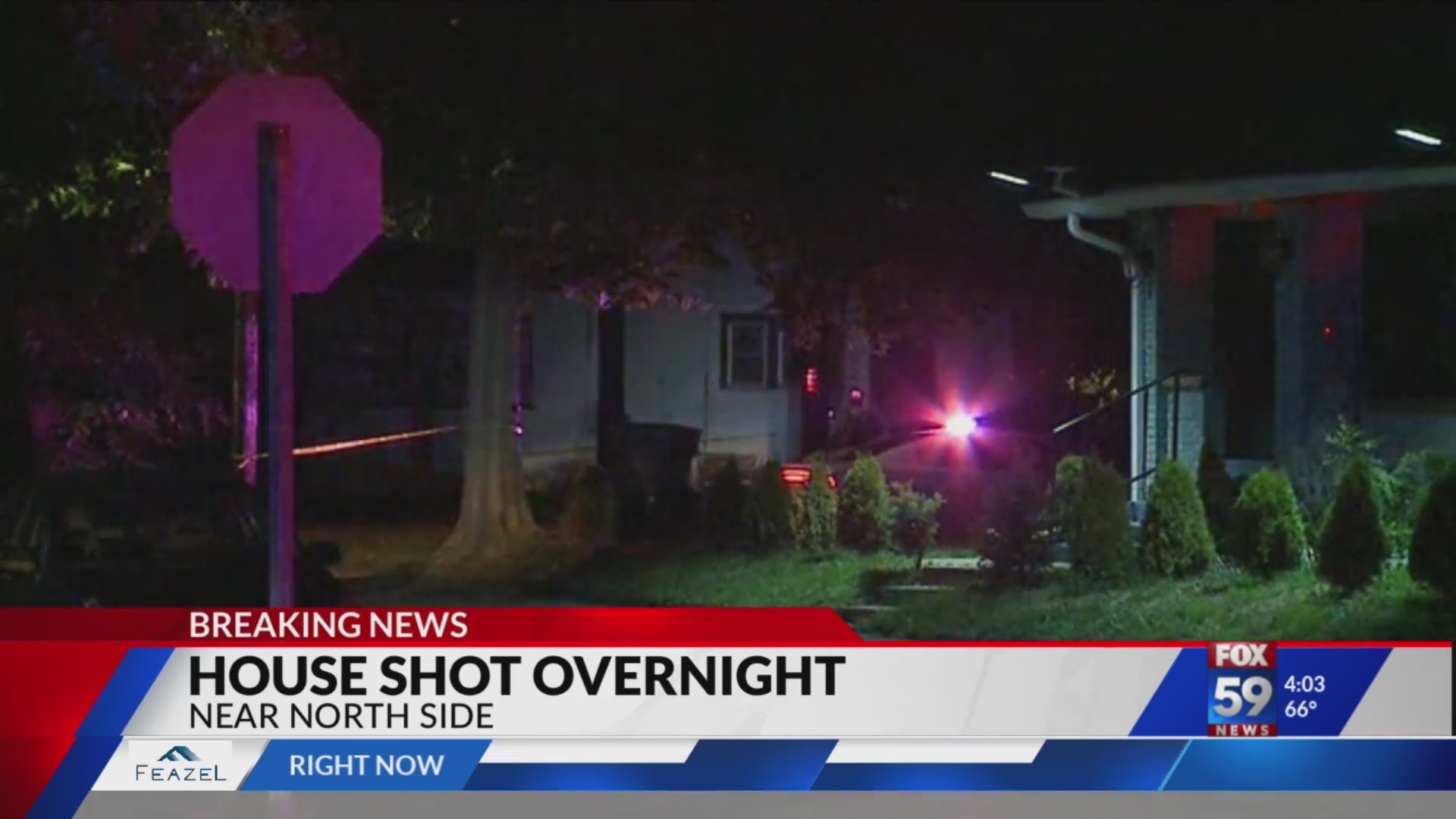 House shot up overnight on College Ave. – Fox 59