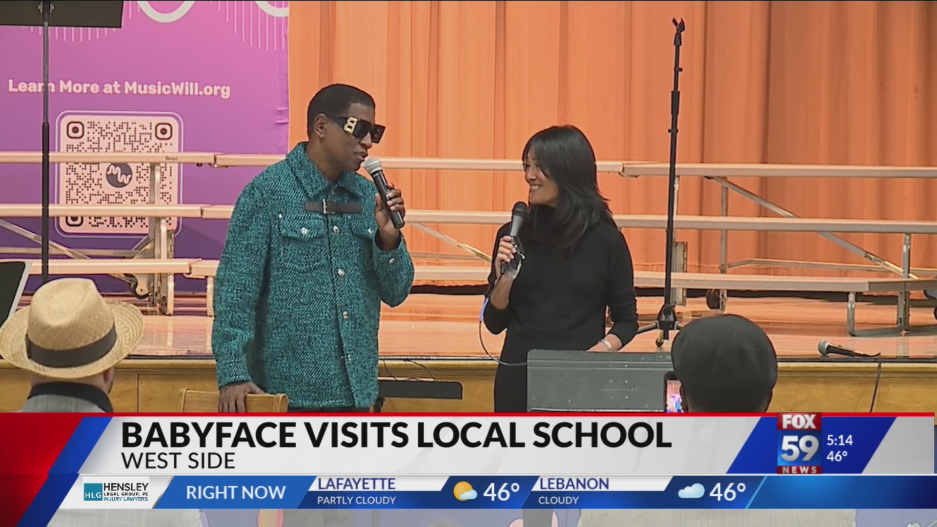 Babyface visits local school for NBA All-Star weekend – Fox 59