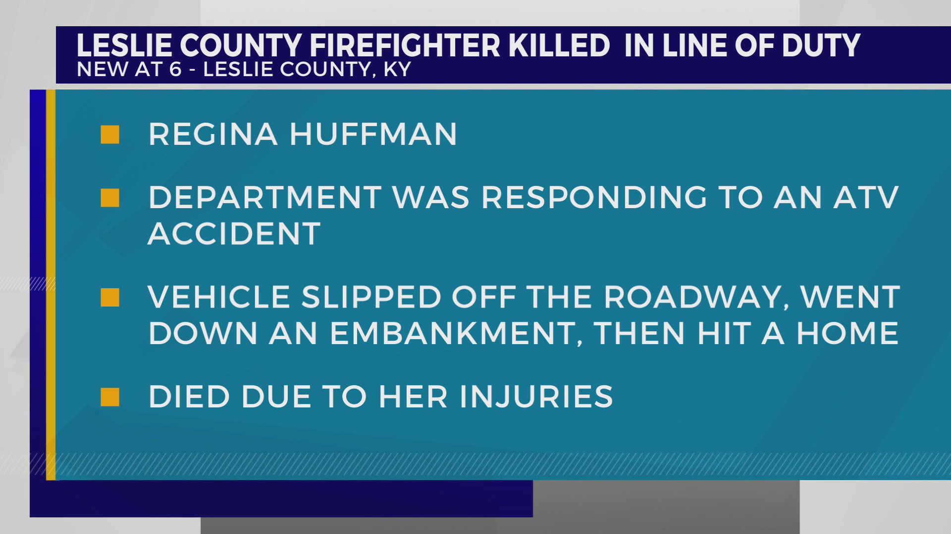 Crash kills Leslie County firefighter in line of duty – WJHL | Tri ...