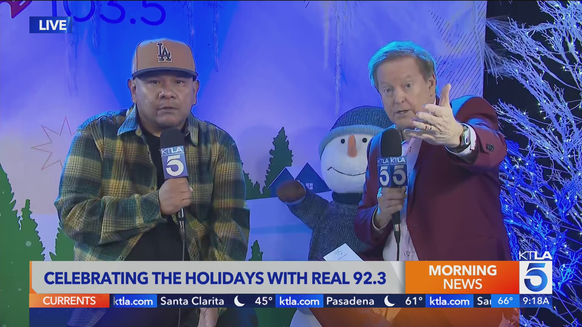 Celebrating the holidays with REAL 92.3 – KTLA
