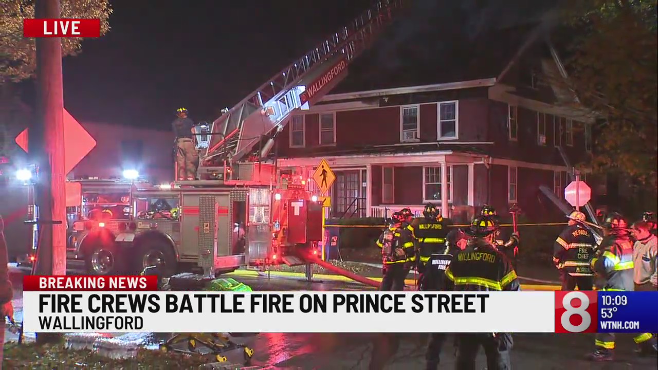 Crews battle fire on South Main Steet in Wallingford – WTNH.com