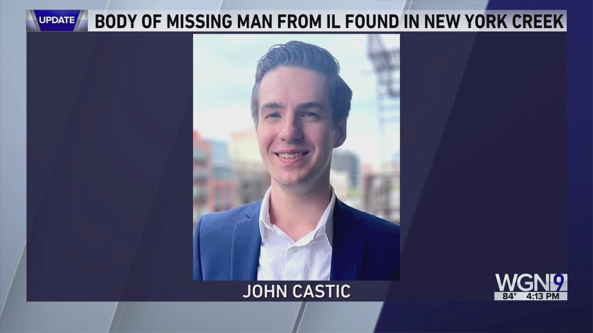 Body of missing man from Chicago area found in New York creek – WGN-TV