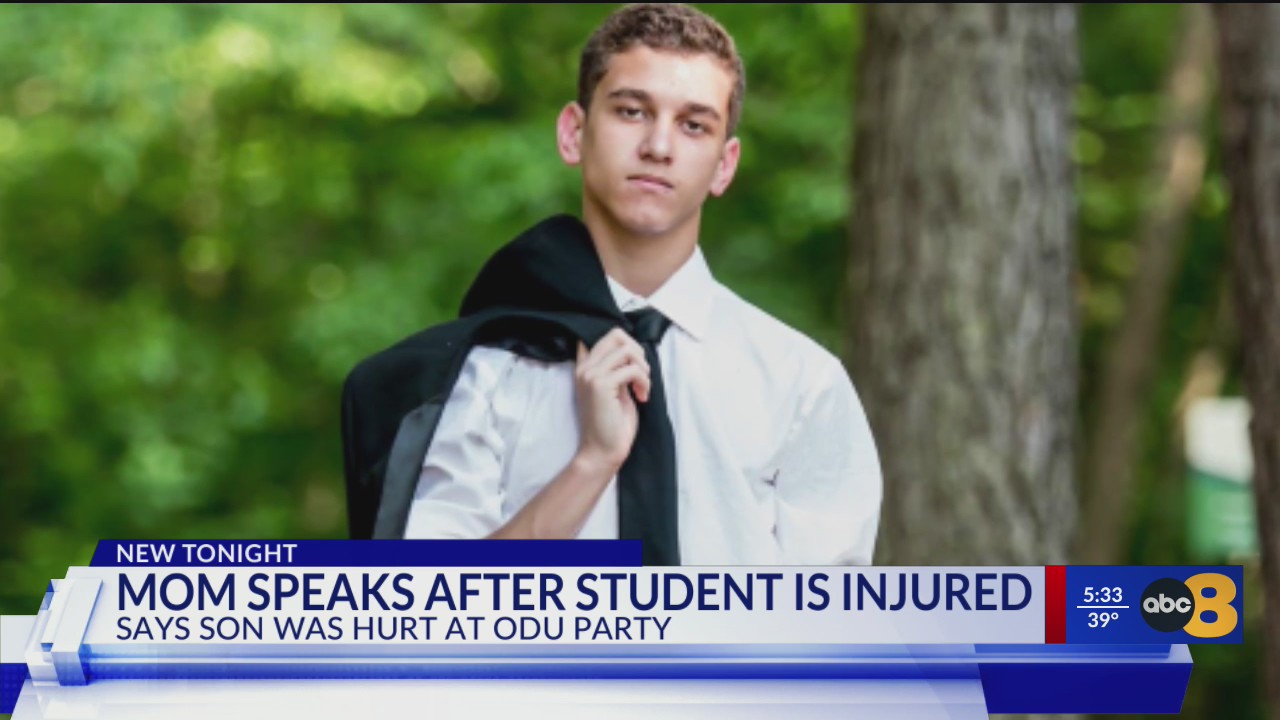 Mother speaks out about son’s traumatic brain injury at ODU fraternity ...