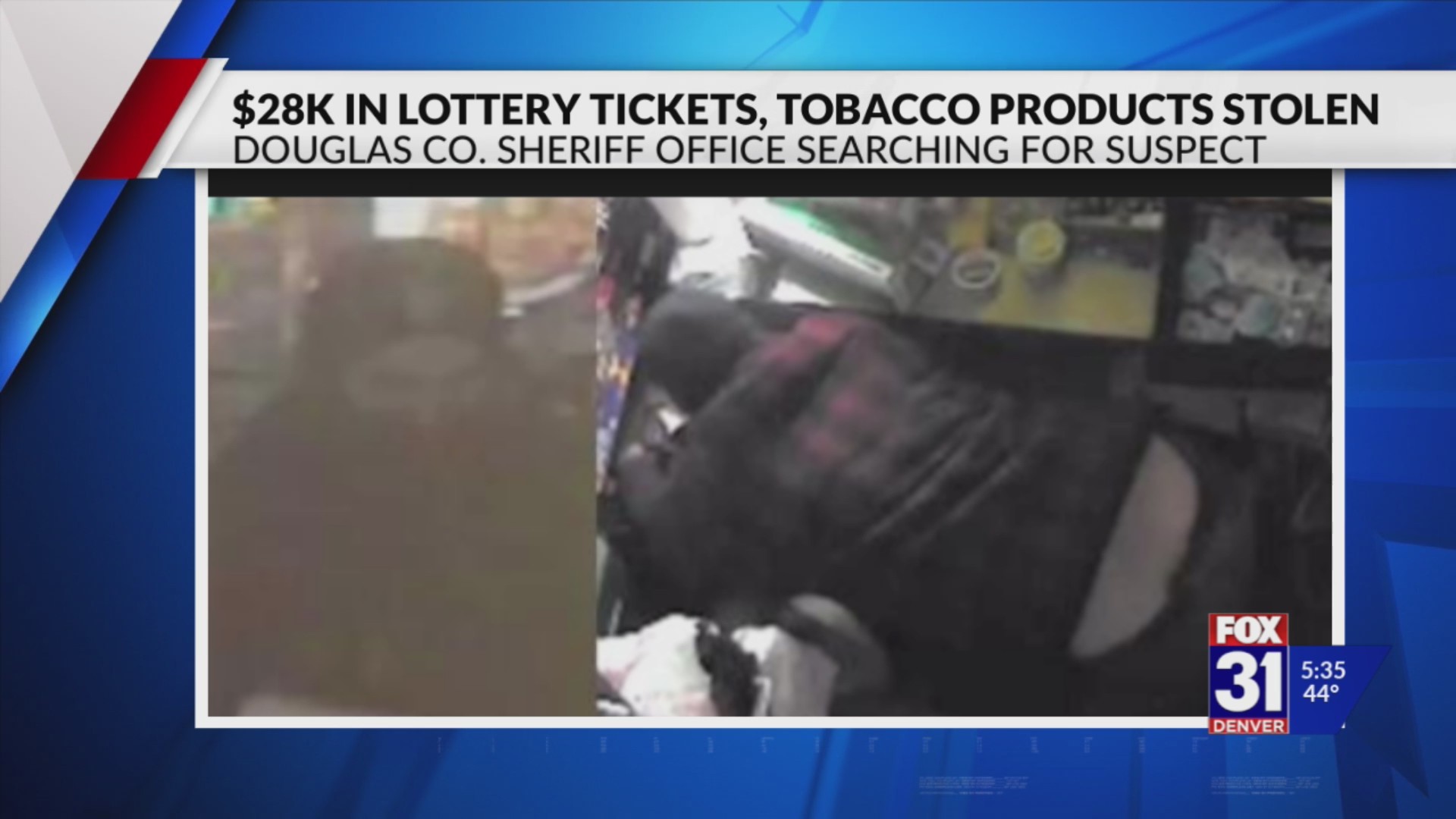 Robbery suspect steals almost $30K in lottery tickets and tobacco ...